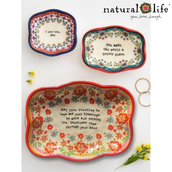 NATURAL LIFE | Storage & Organization | Natural Life Ceramic Tray With ...